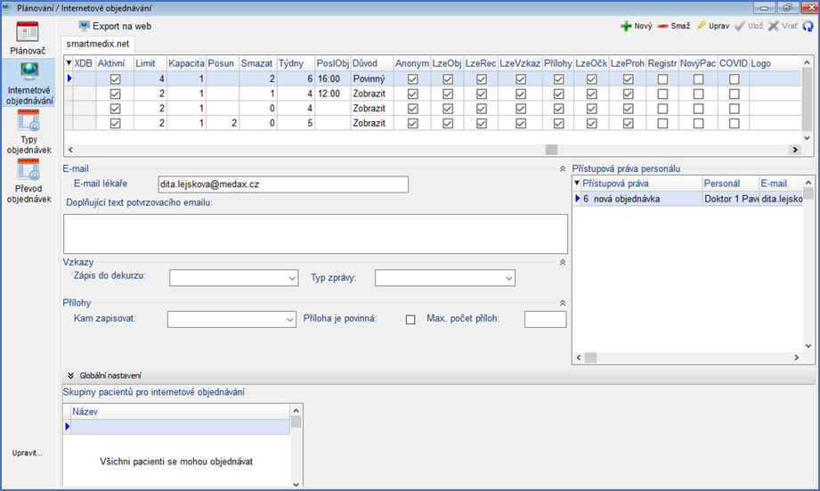 Nápověda k programu SmartMEDIX® | MEDAX Systems s.r.o.